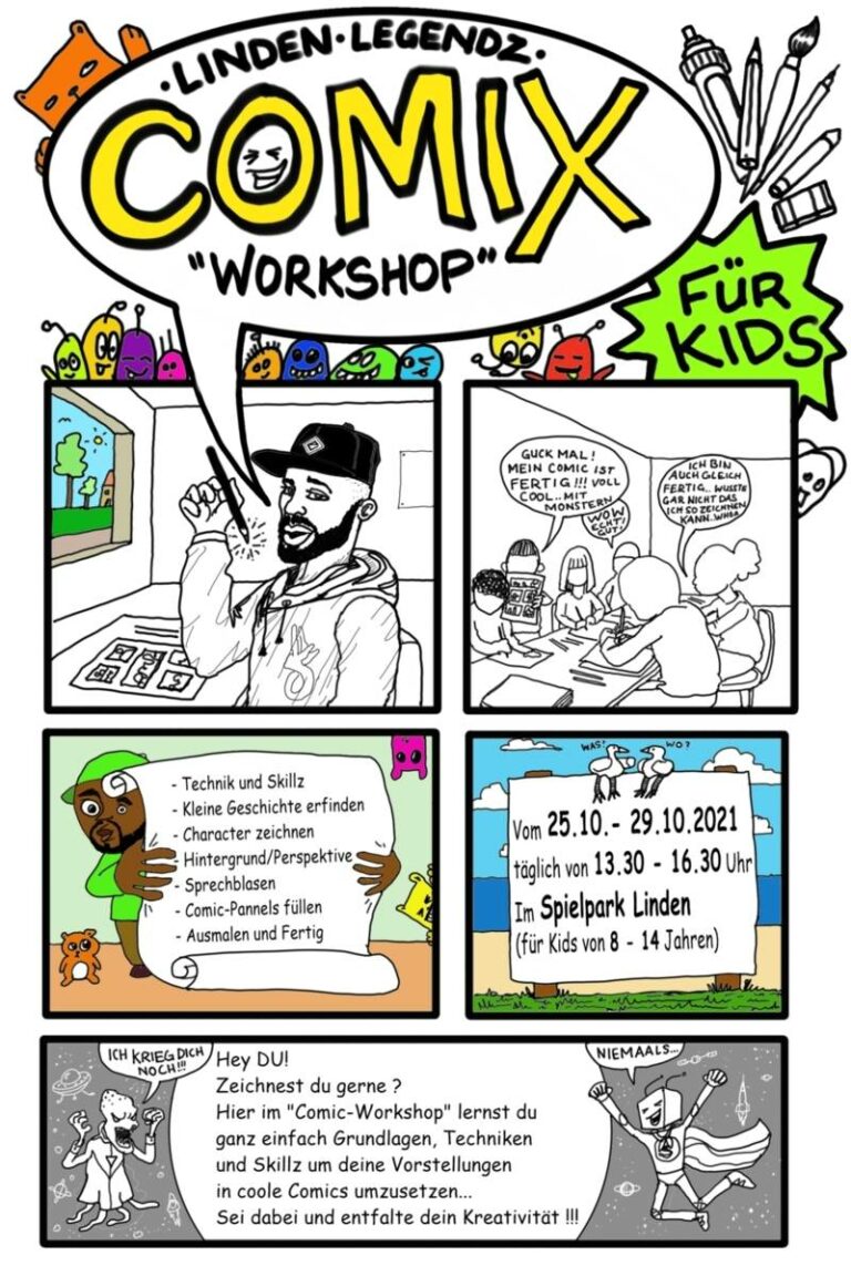 Workshop: Comics zeichnen lernen - familienBLOG Hannover